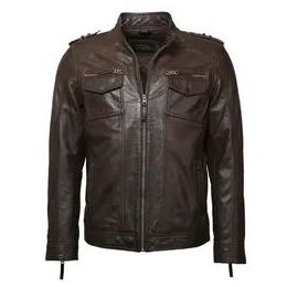 Bikerjacke JCC "1101019-2" Gr. S, braun Herren Jacken