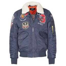 Bomberjacke Top Gun "TG23002" Gr. 54 (XL), blau (navy) Herren Jacken