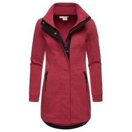 Sweatjacke Ragwear "Letrice" Gr. XXL (44), lila (himbeere) Damen Sweatjacken Sportliche Zip-Jacke mit hohem Kragen