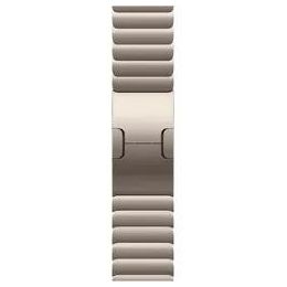 Apple Smartwatch-Armband "Gliederarmband" Uhrenarmbänder Gr. 15-20cm, beige (natur)