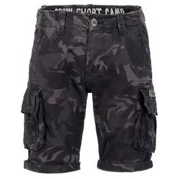 Shorts Alpha Industries "Alpha Industries Men - Crew Short Camo" Gr. 34, Normalgrößen, schwarz (black camo) Herren Hosen