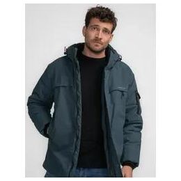 Parka PETROL INDUSTRIES Gr. M (38), blau (midnight blau) Herren Jacken mit verstellbarer Kapuze