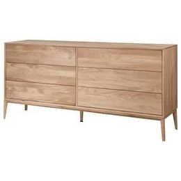 Sideboard Home Affaire "Koda" Sideboards Gr. B/H/T: 177,7cm x 81,9cm x 41,5cm, 6 St., beige (natur) 6 Schubladen mit push to open funktion