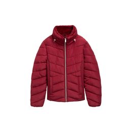 Tom Tailor Damen Wasserabweisende Pufferjacke, rot, Uni, Gr. M