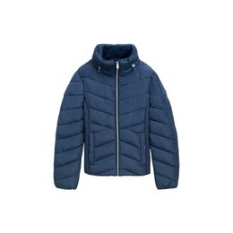 Tom Tailor Damen Wasserabweisende Pufferjacke, blau, Uni, Gr. M