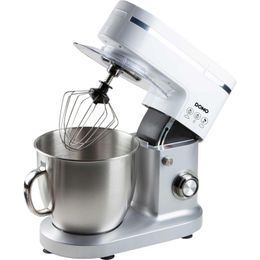 Domo - DO9231KR - Küchenmaschine - 1200 w - 6 l - Inkl. Mixer - Weiß/Silber