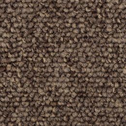 Bodenmeister Teppichboden "Baltic, Schlinge - meliert" Teppiche Wohnzimmer, Schlafzimmer, Kinderzimmer, Breite 400500 cm Gr. B: 400cm, 5mm, L: 500cm, braun (dunkel-braun beige)