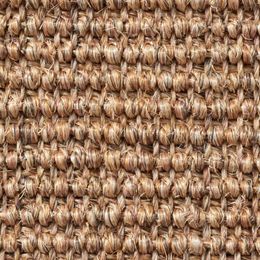 Bodenmeister Teppichboden "Mara" Teppiche Sisal, Wohnzimmer, Schlafzimmer, Kinderzimmer, Breite 400 cm Gr. B: 400cm, 5mm, L: 400cm, braun (braun beige natur)