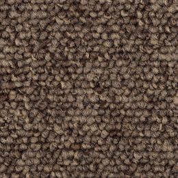 Bodenmeister Teppichboden "Baltic, Schlinge - meliert" Teppiche Wohnzimmer, Schlafzimmer, Kinderzimmer, Breite 400500 cm Gr. B: 500cm, 5mm, L: 750cm, braun (dunkel-braun beige)