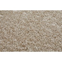 ANDIAMO Teppichboden "Velours Portland" Teppiche Uni Farben, Breite 400 cm, strapazierfähig, pflegeleicht Gr. B: 400cm, 11mm, L: 200cm, beige