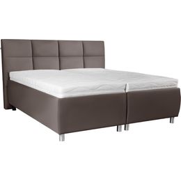 Stauraumbett Alina "Nadina Comfort", grau (quarzgrau gdu 19), B:178cm H:116cm L:217cm, Microfaser GDU (100% Polyester), Betten, inkl. Stauraum und Lattenrost, in diversen Ausführungen