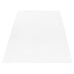 Hochflor-Teppich Ayyildiz Teppiche "POUFFY 5100", weiß, B:160cm H:20mm L:230cm, Polyester, Teppiche, Besonders weich / Softfllor / waschbar