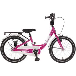 Kinderfahrrad Bachtenkirch "18" Baxi - pink" Fahrräder Gr. 26 cm, 18 Zoll (45,72 cm), rosa (pink, weiß, pink) Kinder Alu Kinderfahrrad mit Vollausstattung, erhältlich in 141618 Zoll