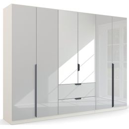 Drehtürenschrank Rauch "Modern by Quadra Spin" Schränke Gr. B/H/T: 271 cm x 210 cm x 54 cm, 6 St., weiß (alpinweiß, glas kristallweiß)