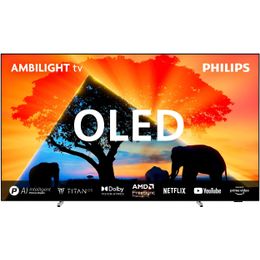 F (A bis G) Philips OLED-Fernseher Fernseher Gr. 77, schwarz