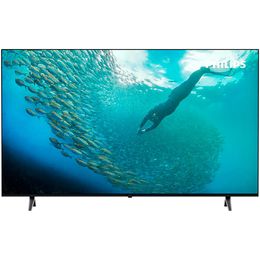 F (A bis G) Philips LED-Fernseher Fernseher schwarz (mattschwarz)