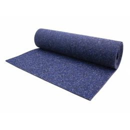 PRIMAFLOR-IDEEN IN TEXTIL Nadelvliesteppich "MERLIN" Teppiche Flachgewebe, Nadelvlies, meliert, besonders robust & strapazierfähig Gr. B: 200cm, 5,2mm, 6 m², L: 300cm, blau (dunkelblau)