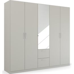 Drehtürenschrank Rauch "Pure by Quadra Spin" Schränke Gr. B/H/T: 226cm x 210cm x 54cm, 5 St., grau (seidengrau)