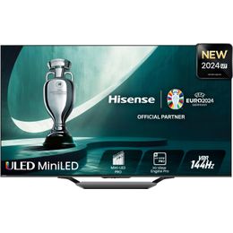 E (A bis G) HISENSE Mini-LED-Fernseher "55U7NQ" Fernseher 4KUHD, ULED, Mini LED Gr. 55, schwarz