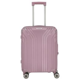 Hartschalen-Trolley Travelite "ELVAA S" Gr. B/H/T: 40 cm x 55 cm x 20 cm 41 l, rosa (rosé) Koffer Handgepäck-Koffer Reisegepäck Hartschallenkoffer Reisekoffer