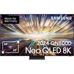 G (A bis G) Samsung QLED-Fernseher Fernseher Neural Quantum 8K AI Gen2 Prozessor, bis zu 165Hz, AI Upscaling, KI TV schwarz Bestseller