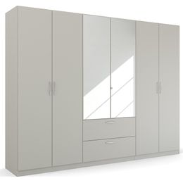 Drehtürenschrank Rauch "Pure by Quadra Spin" Schränke Gr. B/H/T: 271 cm x 210 cm x 54 cm, 6 St., grau (seidengrau)