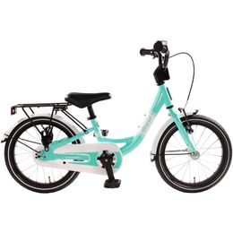 Kinderfahrrad Bachtenkirch "16" Baxi - aqua" Fahrräder Gr. 22 cm, 16 Zoll (40,64 cm), blau (aqua, weiß, aqua) Kinder Alu Kinderfahrrad mit Vollausstattung, erhältlich in 141618 Zoll