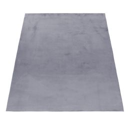 Hochflor-Teppich Ayyildiz Teppiche "POUFFY 5100", grau, B:160cm H:20mm L:230cm, Polyester, Teppiche, Besonders weich / Softfllor / waschbar