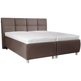 Stauraumbett Alina "Nadina Comfort", grau (quarzgrau gdu 19), B:178cm H:116cm L:217cm, Microfaser GDU (100% Polyester), Betten, inkl. Stauraum und Lattenrost, in diversen Ausführungen