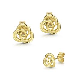 Paar Ohrstecker Firetti "Schmuck Geschenk Gold 333 Ohrschmuck Goldohrschmuck Knoten" Ohrringe Gr. Gelbgold 333, goldfarben (gelbgoldfarben) Damen Made in Germany