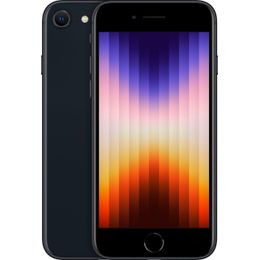 Apple Smartphone "iPhone SE (2022)" Mobiltelefone Gr. 128 GB, schwarz (mitternacht)