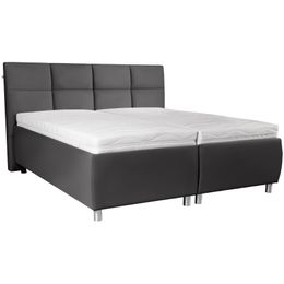 Stauraumbett Alina "Nadina Comfort", grau (basaltgrau gdu 29), B:218cm H:116cm L:217cm, Microfaser GDU (100% Polyester), Betten, inkl. Stauraum und Lattenrost, in diversen Ausführungen