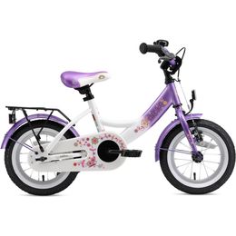 Kinderfahrrad Bikestar "Classic" Gr. 23, lila (violett, weiß), Fahrräder, Kinder, 23cm, 12 Zoll (30,48cm)