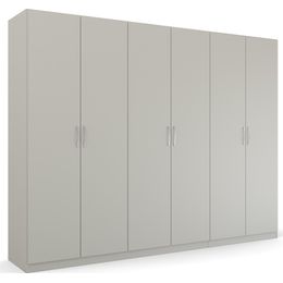 Drehtürenschrank Rauch "Pure by Quadra Spin" Schränke Gr. B/H/T: 271cm x 210cm x 54cm, 6 St., grau (seidengrau)