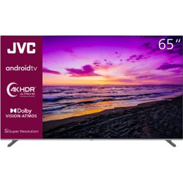 E (A bis G) JVC LED-Fernseher Fernseher Gr. 65, silberfarben (silber)