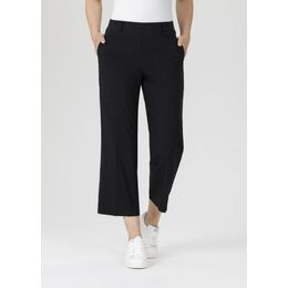 Culotte Stehmann "FENJA" Gr. 38, N-Gr, schwarz (schwarz, 900) Damen Hosen mit elastischem Bund und geradem Bein