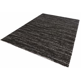 Hochflor-Teppich Hanse Home "Delight" Teppiche Gr. B: 160cm, 30mm, L: 230cm, schwarz Shaggy, Weich, Meliert, Flauschig, Flokati, Wohnzimmer, Schlafzimmer