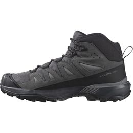 Outdoorschuh Salomon "X ULTRA 360 LEATHER MID GORE-TEX" Gr. 41, grau (castlerock) Schuhe wasserdicht