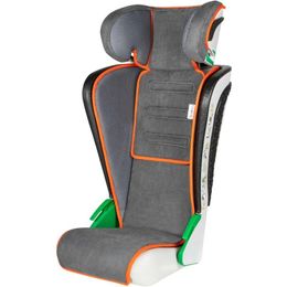 WALSER - Kindersitz Noemi, klappbarer Auto-Kindersitz ece R129 geprüft Anthrazit/Orange