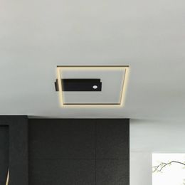 Briloner LED-Sensor-Deckenleuchte Nici quadratisch schwarz