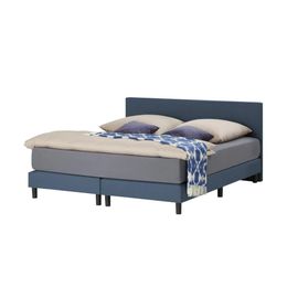 Höffner Boxspringbett Cisano ¦ blau ¦ Maße (cm): B: 180 H: 91