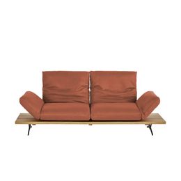 Koinor Ledersofa Marilyn ¦ orange ¦ Maße (cm): B: 232 H: 96 T: 90