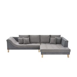 Höffner Ecksofa Wilma ¦ grau ¦ Maße (cm): B: 302 H: 82 T: 202