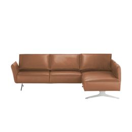 Koinor Ecksofa Leder Vineto ¦ braun ¦ Maße (cm): B: 272 H: 83 T: 207