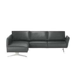 Koinor Ecksofa Leder Vineto ¦ grau ¦ Maße (cm): B: 272 H: 83 T: 207