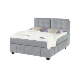 Jette Home Boxspringbett Jette Pillow ¦ grau ¦ Maße (cm): B: 202 H: 140,5