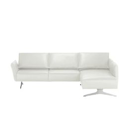 Koinor Ecksofa Leder Vineto ¦ weiß ¦ Maße (cm): B: 272 H: 83 T: 207