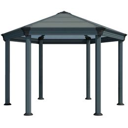 Palram - Canopia Aluminium Pavillon Roma Anthrazit 415x305 cm