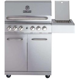 Allgrill Gasgrill allrounder l Modular Grundmodell 4 Brenner, Seitenkocher, Backburner (100304)