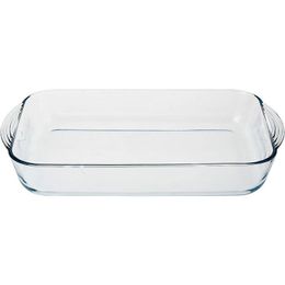 Pasabahce Auflaufform Lasagne Backform Glas 40x25cm Ofenschüssel Ofenform Borcam Servierschalen